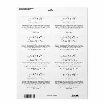 Product Contents Listing Label | Zazzle