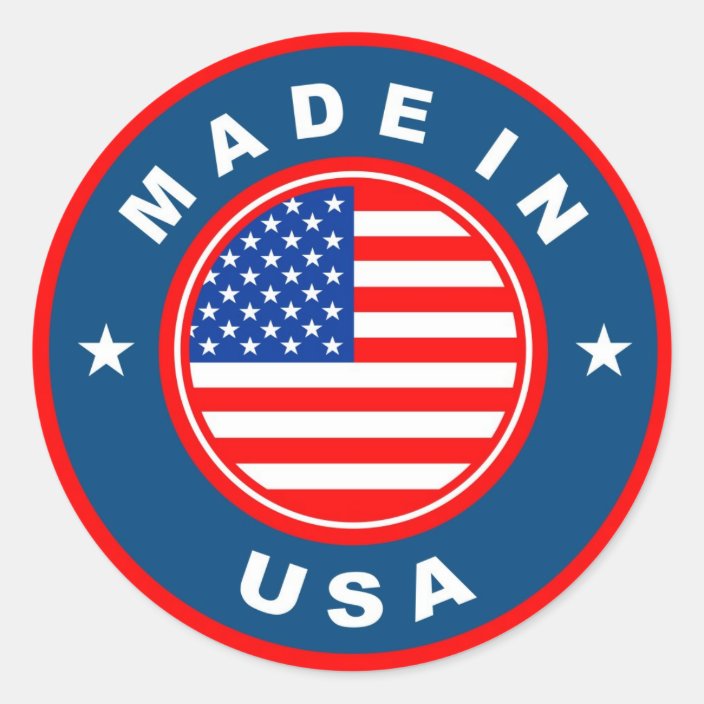 product country flag label made in america usa | Zazzle.com