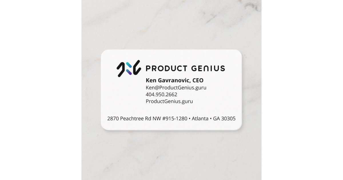 Product Genius Business Card | Zazzle