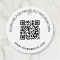 Product ingredient listing QR code business label | Zazzle