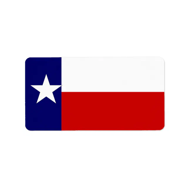 Product Labels Texas Lone Star Flag State Design | Zazzle