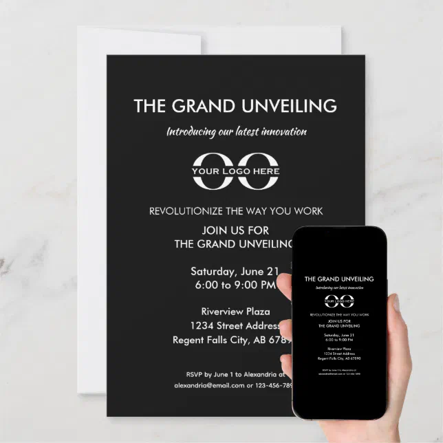 Product Launch Grand Unveiling Event Invitation | Zazzle