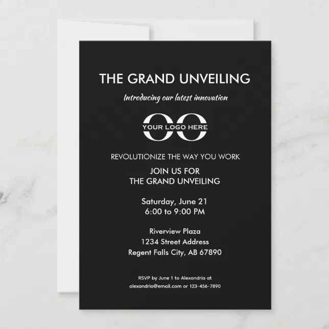 Product Launch Grand Unveiling Event Invitation | Zazzle