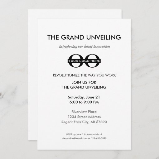 Product Launch Grand Unveiling Invitation | Zazzle