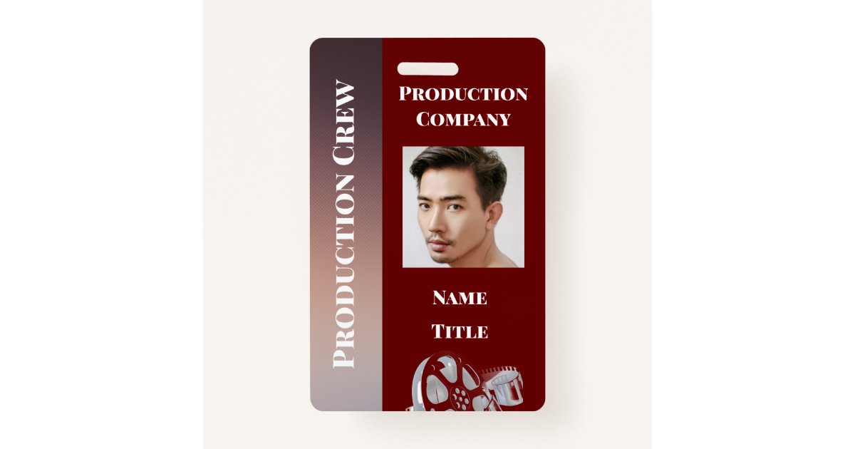 Production ID Badge | Zazzle