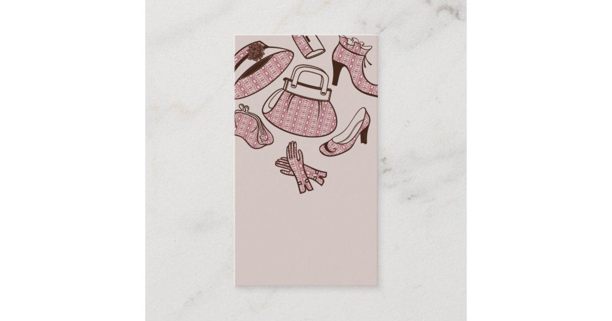 professinal shoe bag dealer business card template | Zazzle