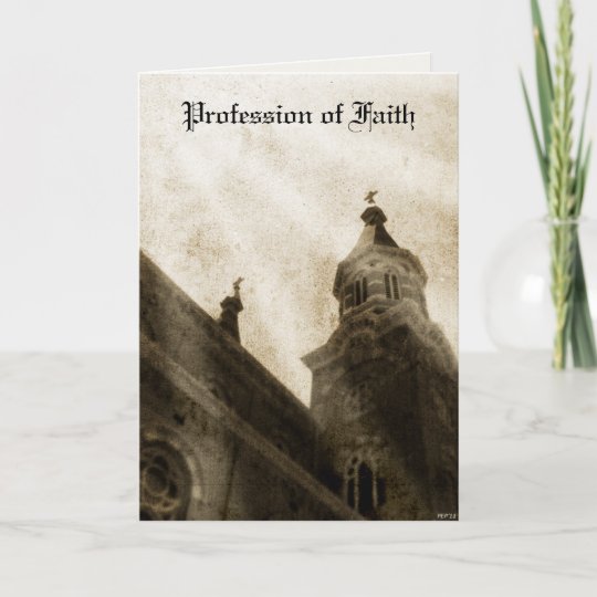 Profession of Faith Card | Zazzle.com