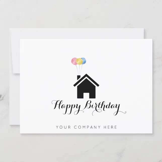 Profession Real Estate Happy Birthday Realtor Card | Zazzle