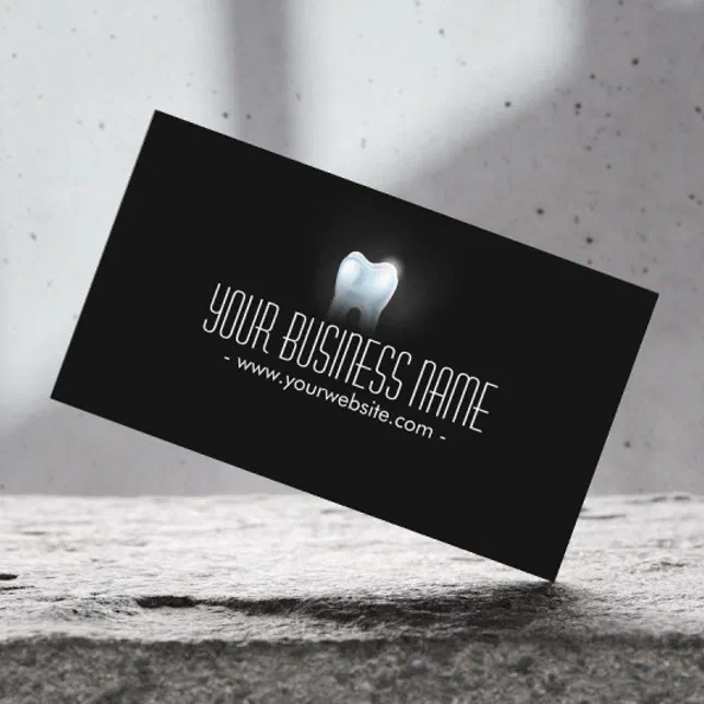 Professional 3D Tooth Dental Dentist Business Card | Zazzle