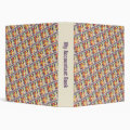 Professional Accountant Iconic Small Pattern 3 Ring Binder | Zazzle