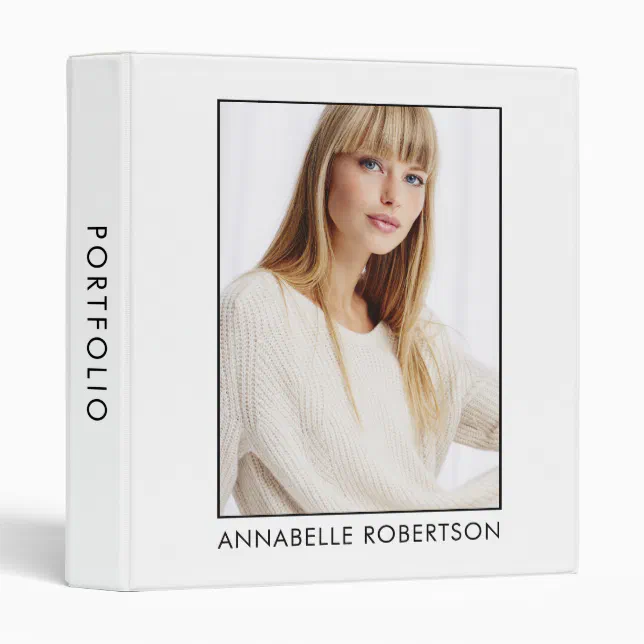 Professional Actor Model Portfolio Binder | Zazzle