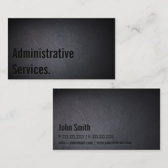 Professional Administrative Services Business Card | Zazzle