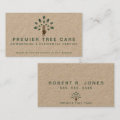 Professional Arborist Logo Tree Trimming Service Business Card | Zazzle