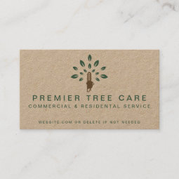 Professional Arborist Logo Tree Trimming Service Business Card | Zazzle