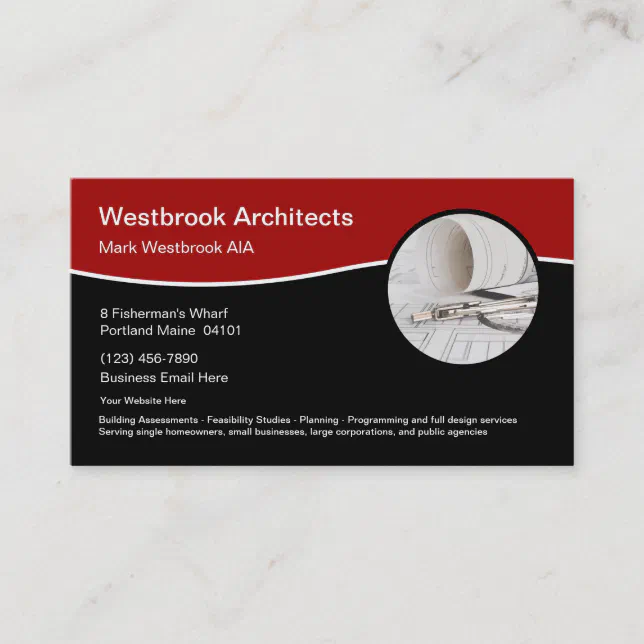 Professional Architect And Architecture Business Card | Zazzle