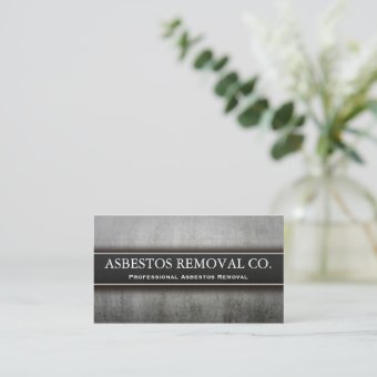 Professional Asbestos Removal Business Card | Zazzle