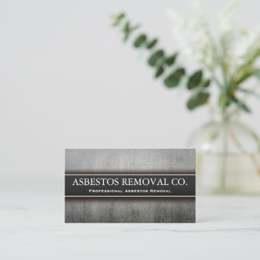 Professional Asbestos Removal Business Card | Zazzle