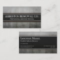 Professional Asbestos Removal Business Card | Zazzle