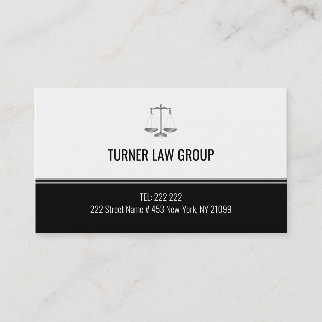 Professional Attorney Business Card | Zazzle