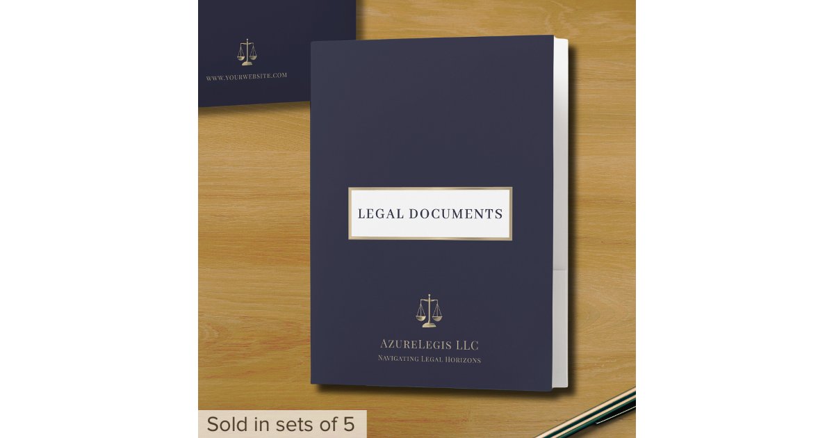 Professional Attorney Folders with Custom Logo | Zazzle