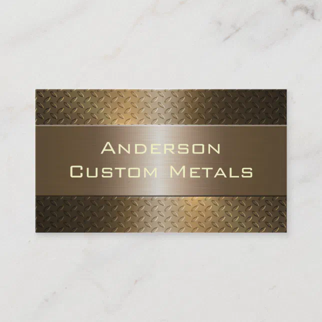 Professional Automotive Industrial Metallic Business Card | Zazzle