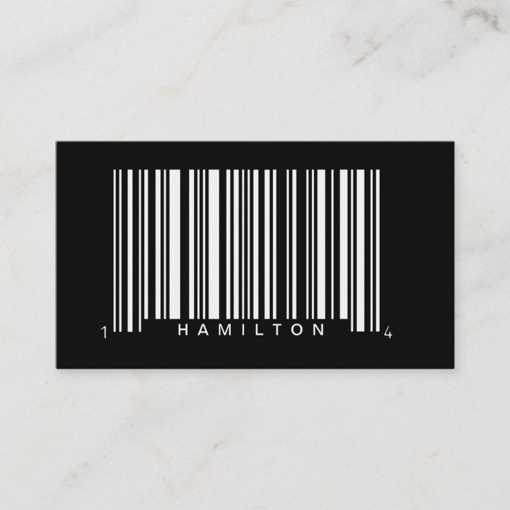 professional bar code design business card | Zazzle