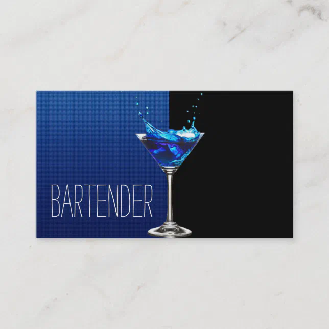 Professional Bartender Business Card | Zazzle