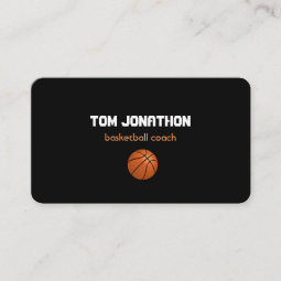 professional Basketball Coach Business Card | Zazzle