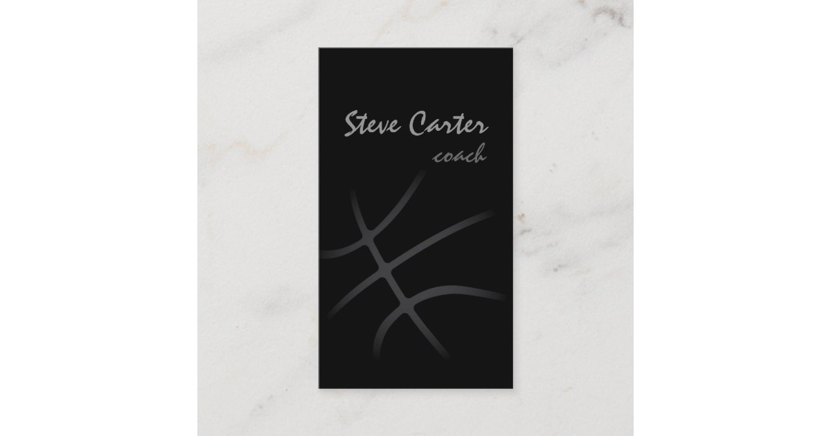 Professional Basketball Coach / Player Card | Zazzle