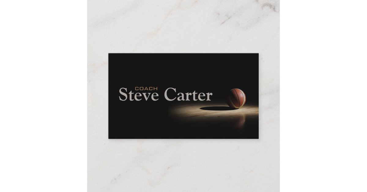 Professional Basketball Coach / Player Card | Zazzle