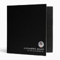 Professional Bio Photo Portfolio 3 Ring Binder | Zazzle