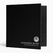 Professional Bio Photo Portfolio 3 Ring Binder | Zazzle