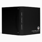 Professional Bio Photo Portfolio 3 Ring Binder | Zazzle