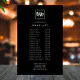Professional Black Custom Logo Price Service List Flyer | Zazzle