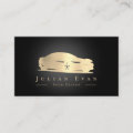 Professional Black & Gold Uber Driver Car Service Business Card | Zazzle