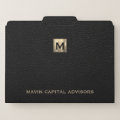 Professional Black Luxury File Folder Set | Zazzle