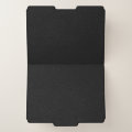 Professional Black Luxury File Folder Set | Zazzle