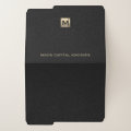 Professional Black Luxury File Folder Set | Zazzle
