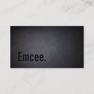Emcee Business Cards - Business Card Printing | Zazzle