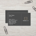 Professional Black Split Business Card | Zazzle