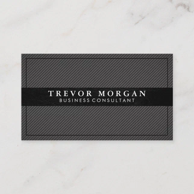 Professional Black Stripes Business Card | Zazzle