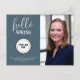 Professional Blue Hello Spring Real Estate Postcard | Zazzle