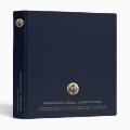 Professional Blue Legal Binder | Zazzle