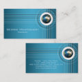 Professional Blue World Globe Banner Business Card | Zazzle