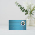 Professional Blue World Globe Banner Business Card | Zazzle
