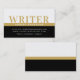 PROFESSIONAL bold job color block old gold black Business Card | Zazzle