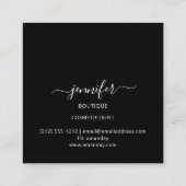 Professional Boutique Shop Glitter Drip Emerald Square Business Card ...