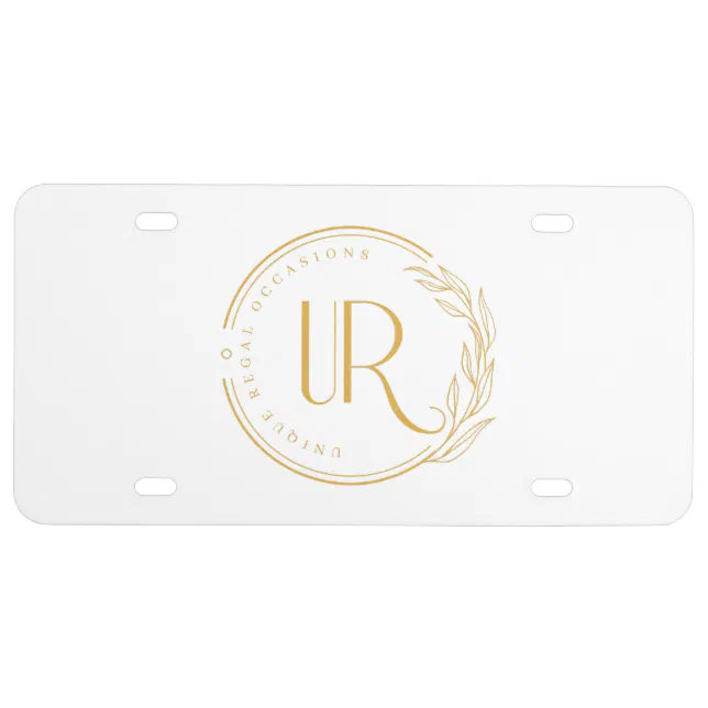 Professional Branded Business Logo License Plate | Zazzle
