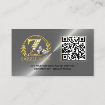 PROFESSIONAL BRANDED LOGO DESIGN QR CODE TEMPLATE BUSINESS CARD | Zazzle