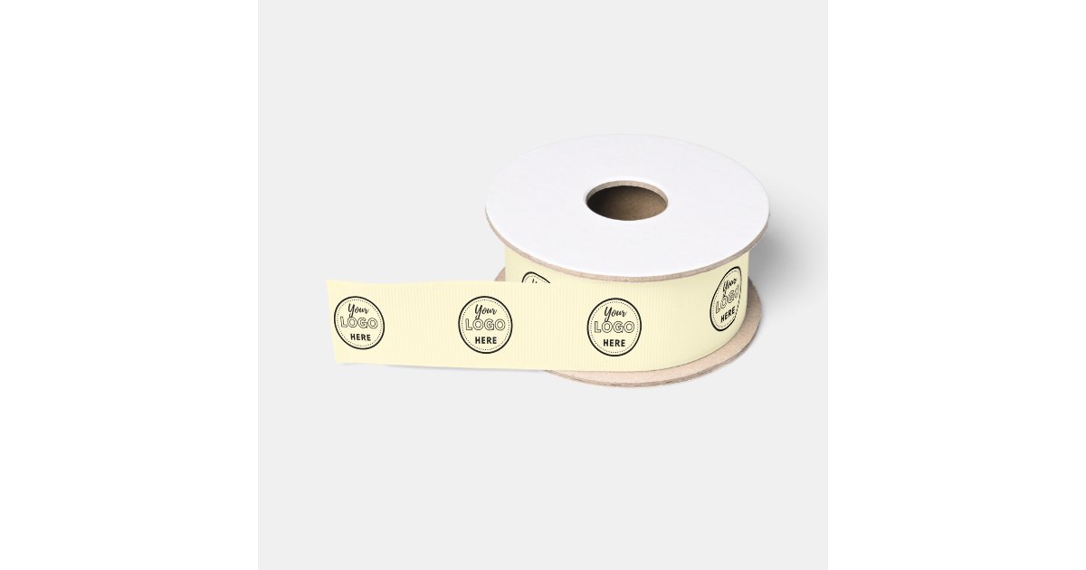 Professional Branding Minimalist Groovy Promo Logo Grosgrain Ribbon ...